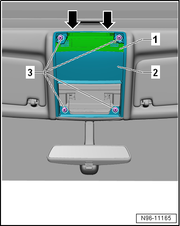 Volkswagen Golf Service & Repair Manual - Removing and installing anti-theft alarm sensor -G578 ...
